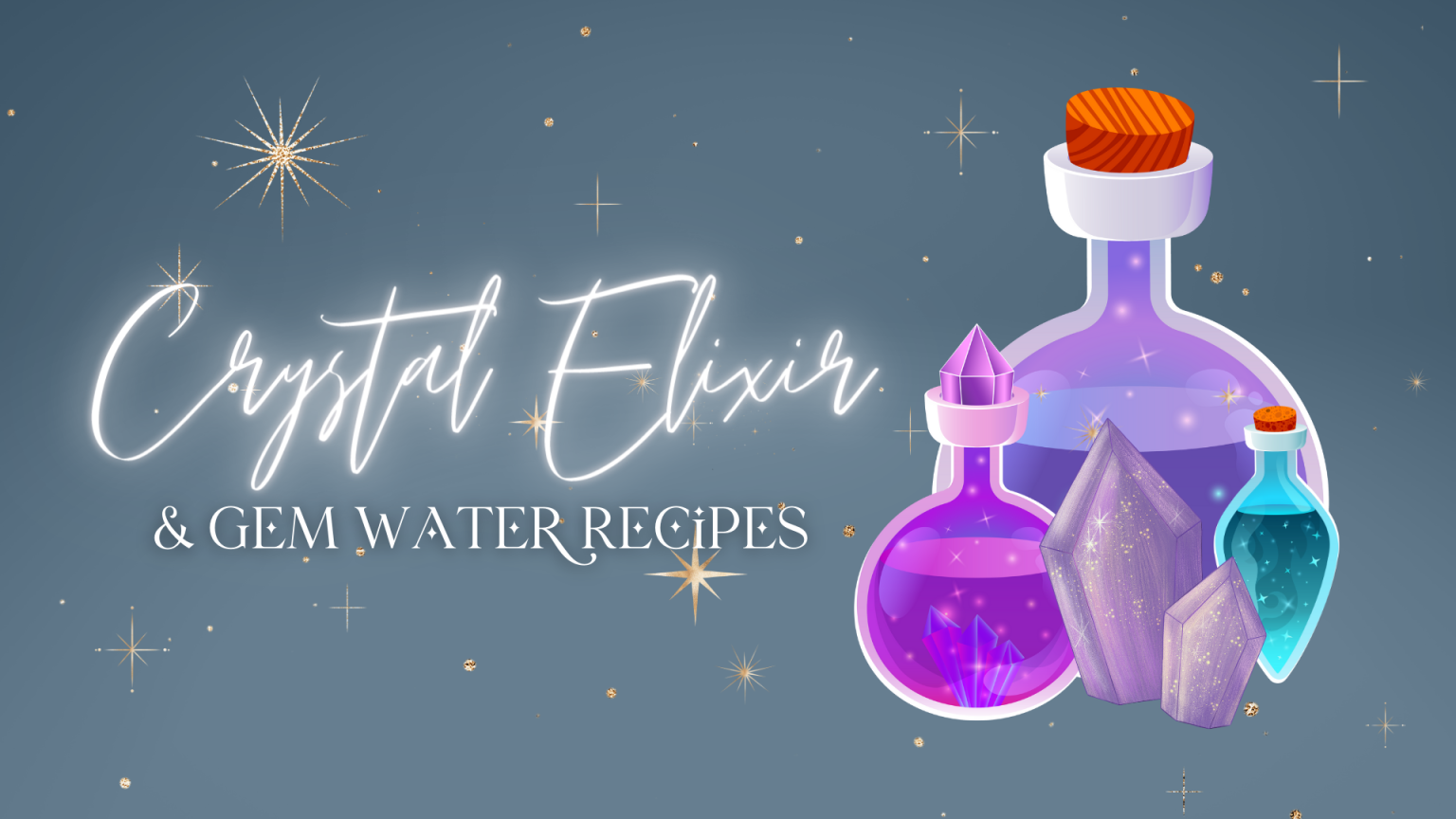 Crystal Elixirs & Gem Water Recipes - Jenna Newbery